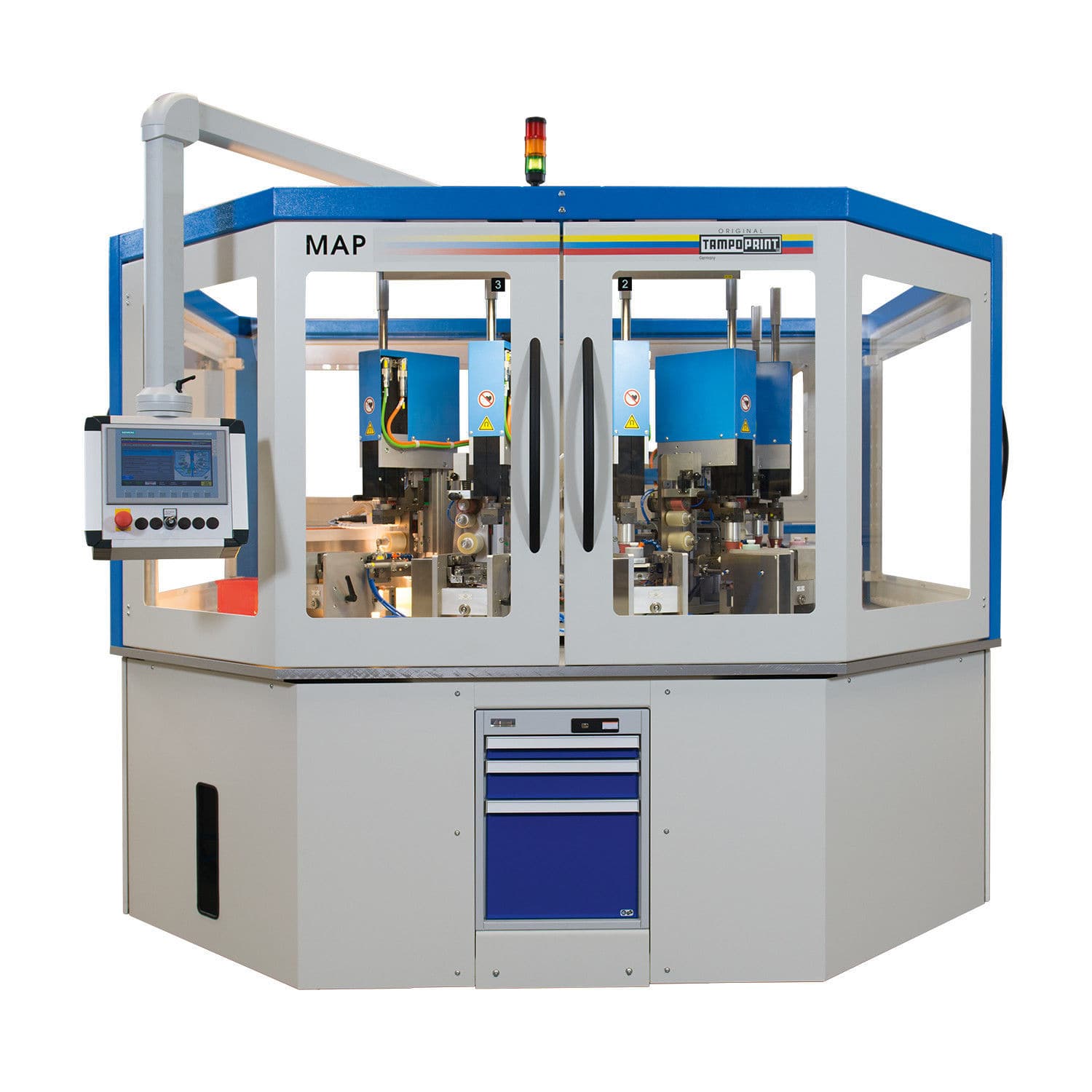 Pad printing machine with hermetic ink cup - MAP - TAMPOPRINT GmbH ...