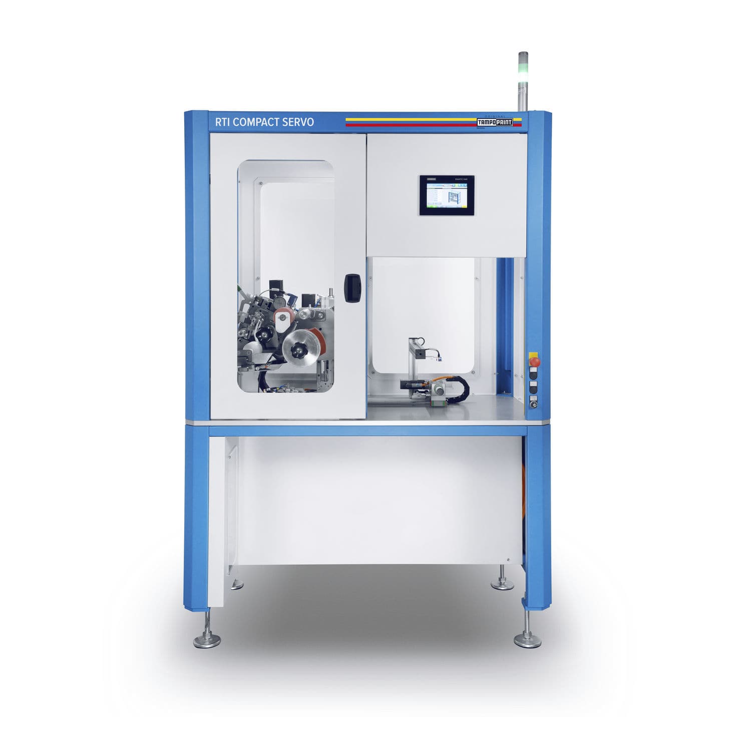 Pad printing machine with open ink cup - RTI COMPACT SERVO - TAMPOPRINT ...