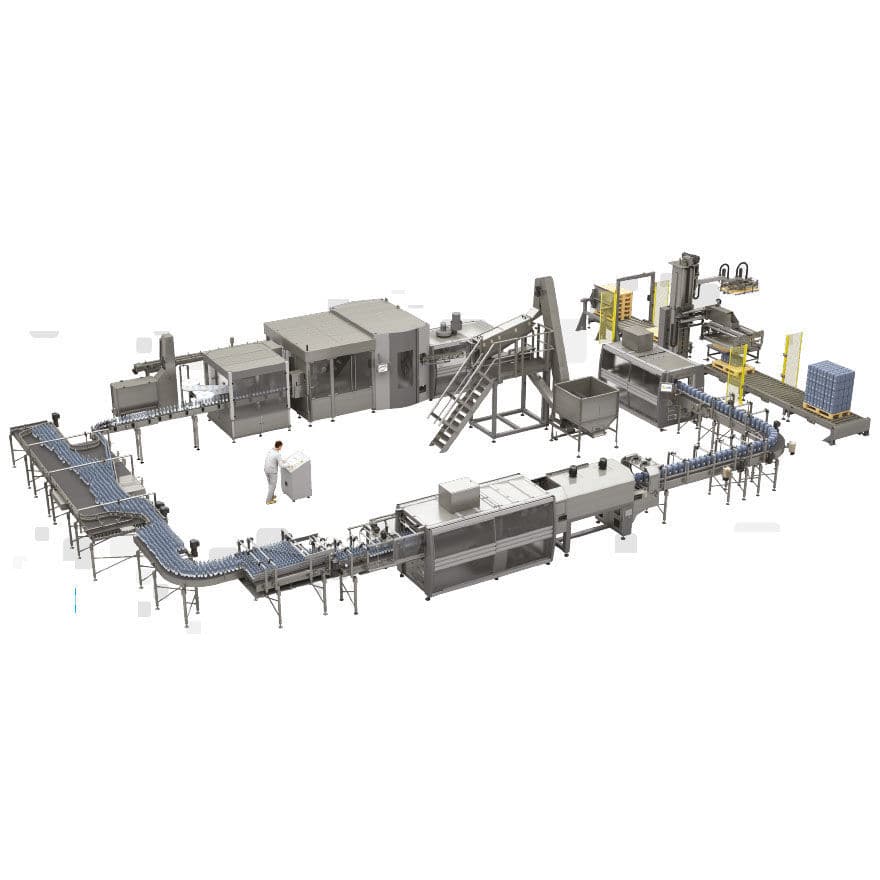 Compact complete packaging line - SMI Group - for the beverage industry ...