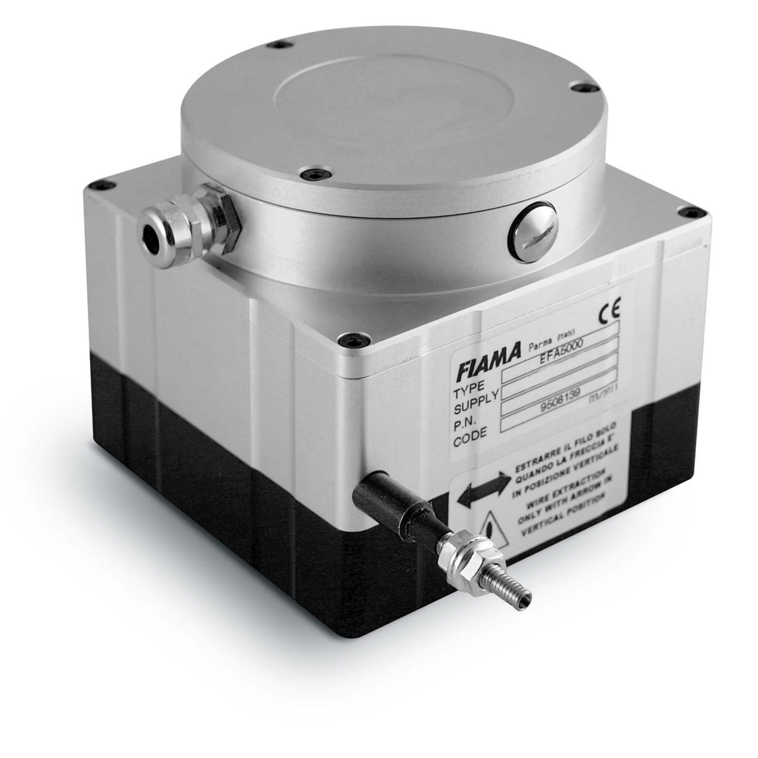 Draw-wire displacement sensor - EFA series - FIAMA - optical / analog ...