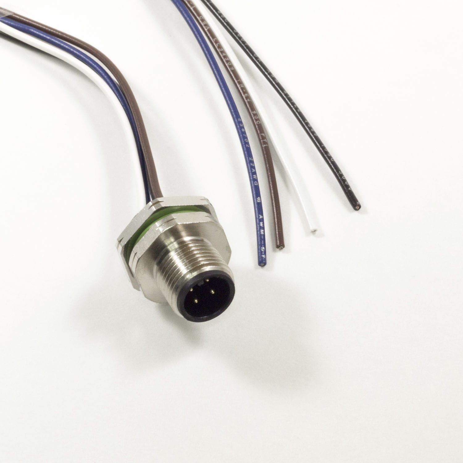 Data connector - Alpha Wire - electrical power supply / M12 / M8