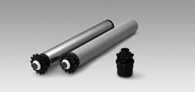 Chain drive conveyor roller - 135 series - Rulli Rulmeca - PVC / steel