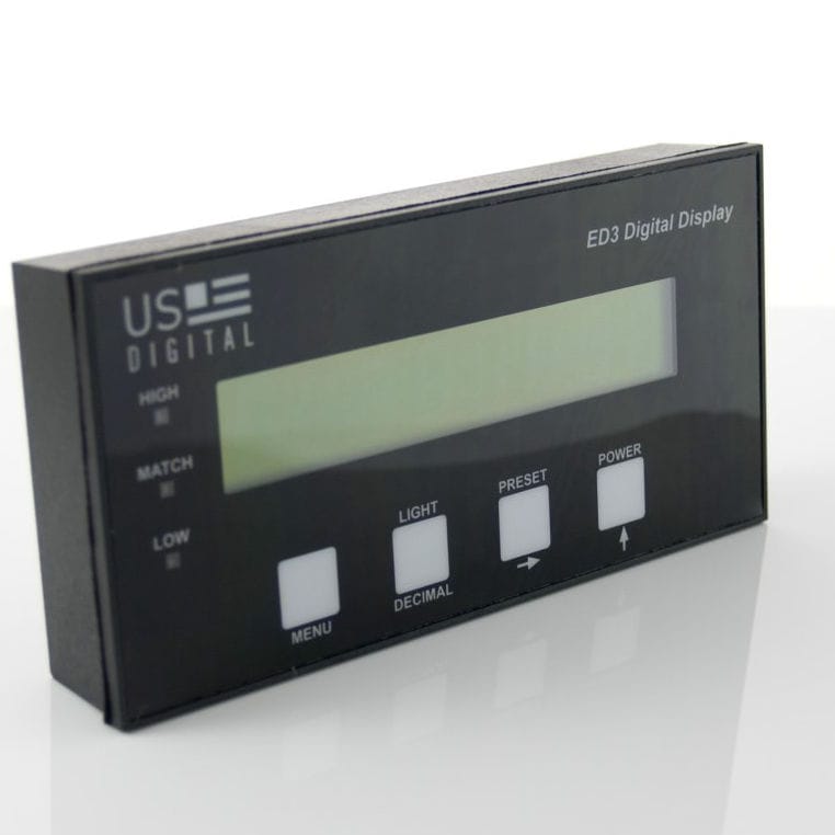 LED display - ED3 - US Digital - numeric / with encoder / programmable