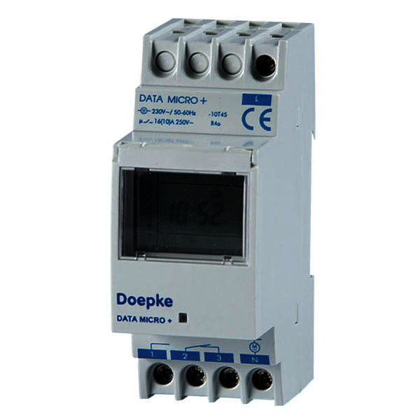 Digital time switch - 1 mn - 1 Week | Data Micro + - Doepke ...