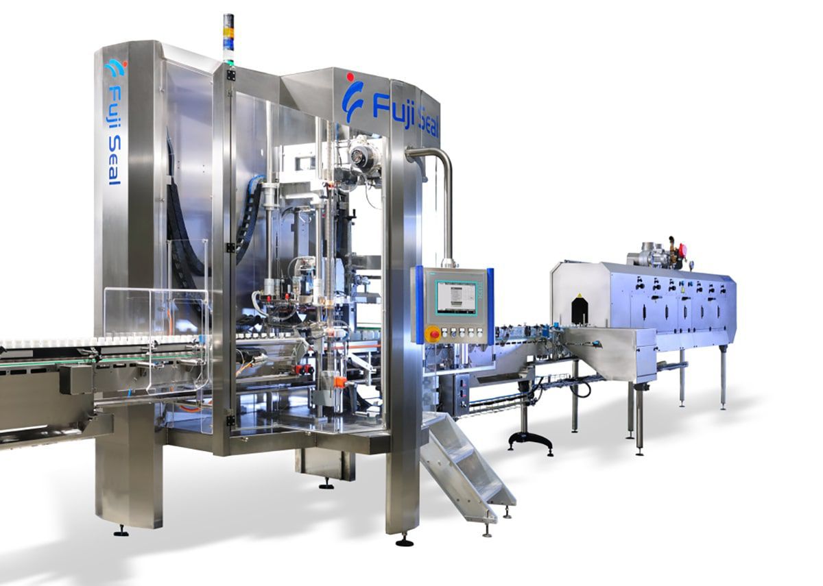 Automatic label applicator - FS 400 - Fuji Seal - for bottles / shrink ...