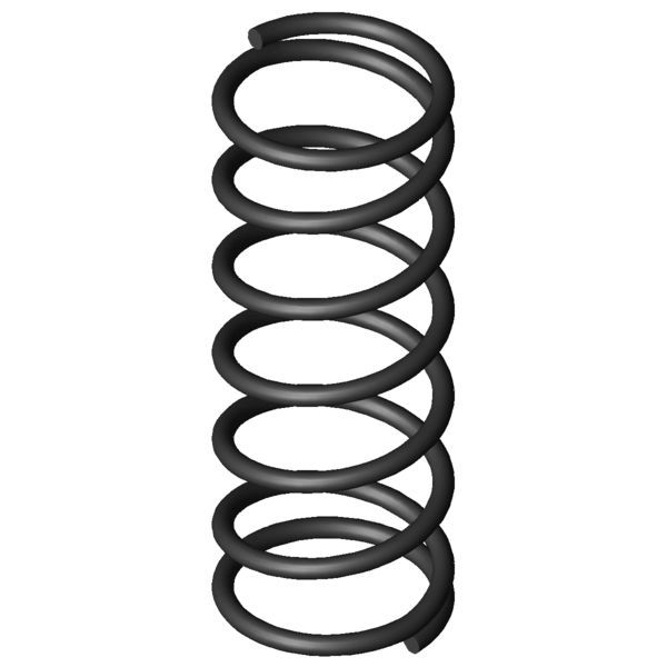Compression spring - D-008A - GUTEKUNST FEDERN - wire / carbon steel