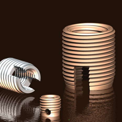 Threaded insert - Ensat® - TAPPEX - self-tapping / stainless steel / steel