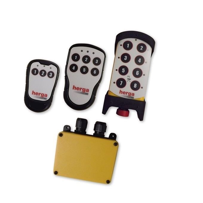Wireless remote control - 6313 - HERGA - with buttons / industrial / 8 ...