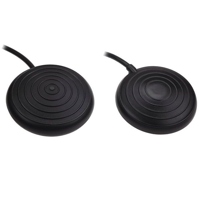 Control foot switch - 6448 - HERGA - electric / single pedal / low-profile