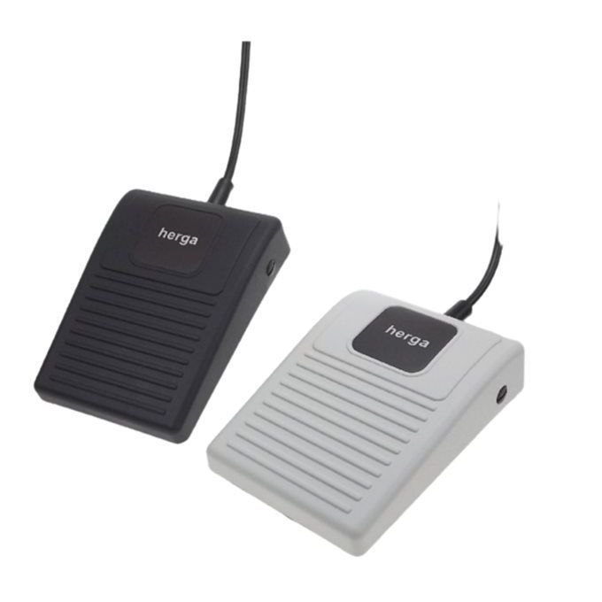 Control foot switch - 6219 - HERGA - electric / pneumatic / single pedal