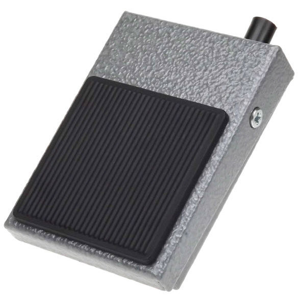 Control foot switch - 6289 - HERGA - electric / single pedal / compact