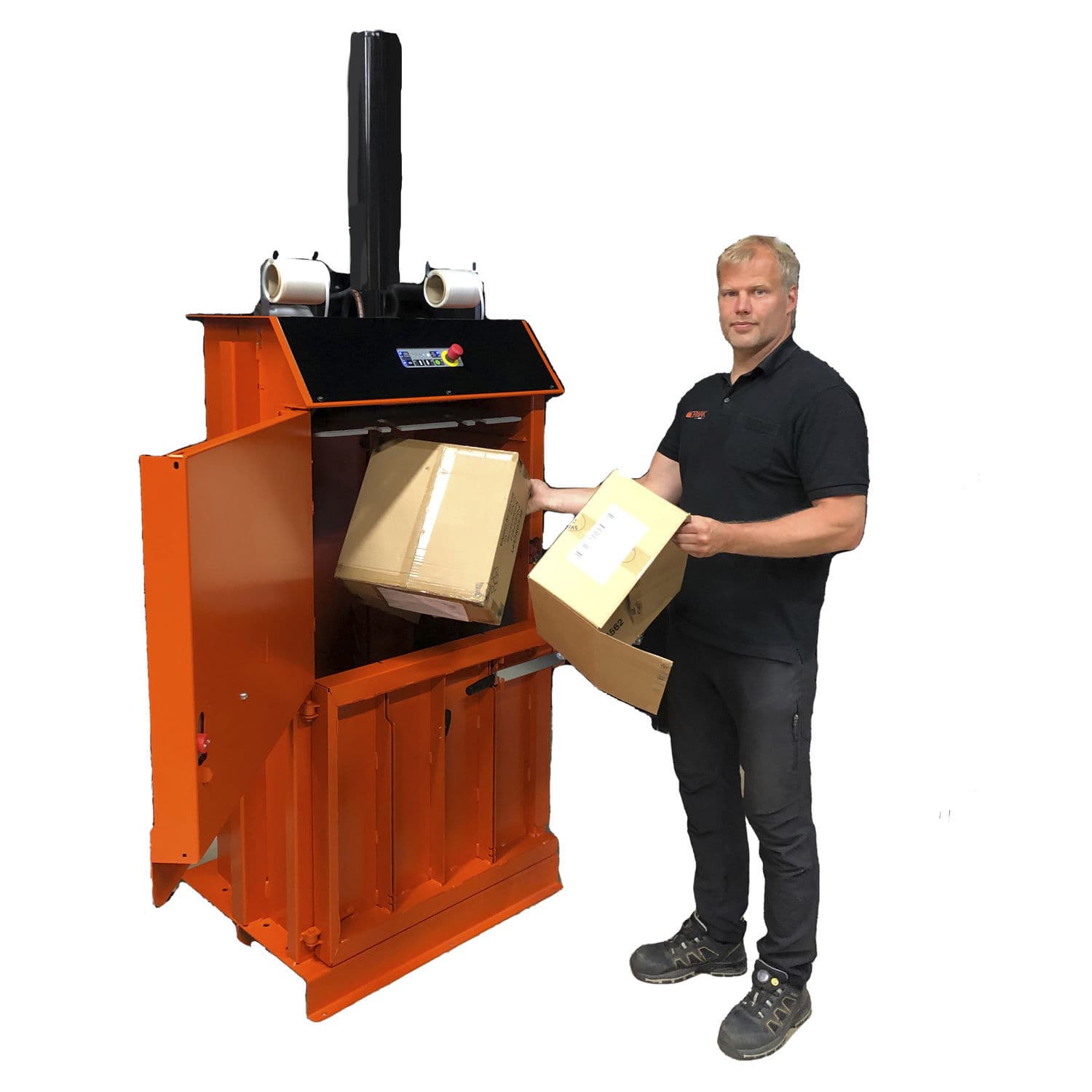 Packaging baling press - COMPACT 3075 - Orwak AB - for cardboard / for ...