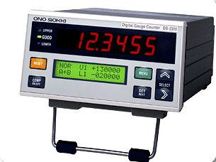 Numeric display - DG-2310 - Onosokki - 7-segment / 6-digit / electronic