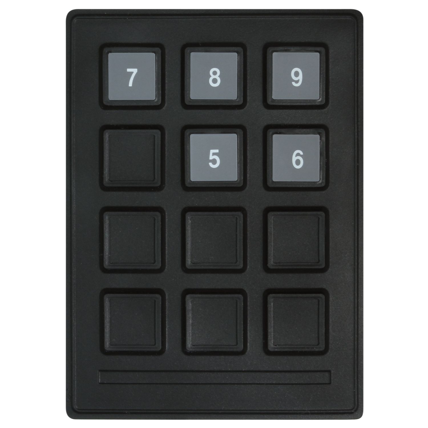 12-key keypad - 7012020 - Storm Interface - panel-mount / silicone rubber