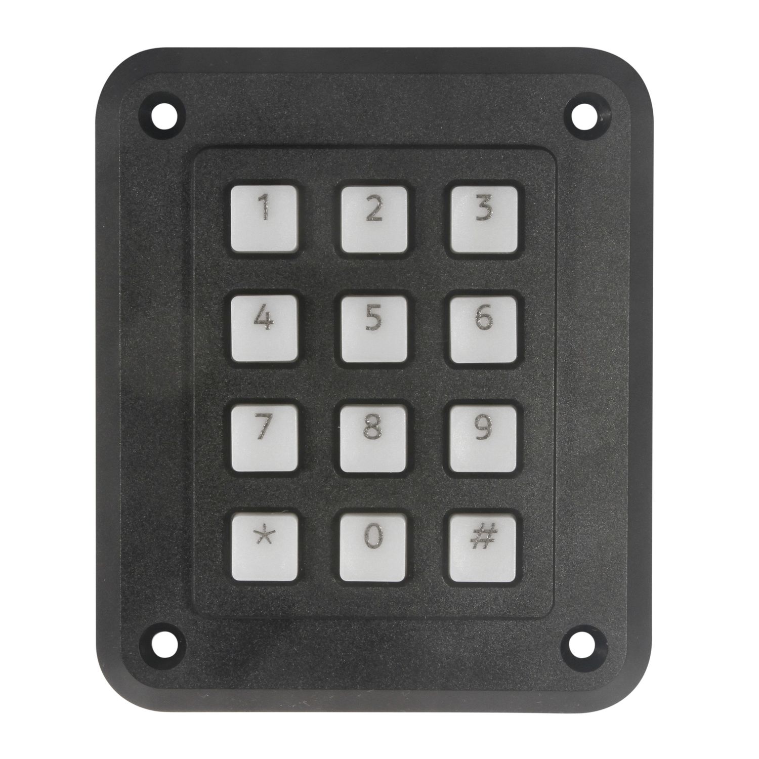 12-key keypad - 2K12T10 - Storm Interface - panel-mount / steel / polymer