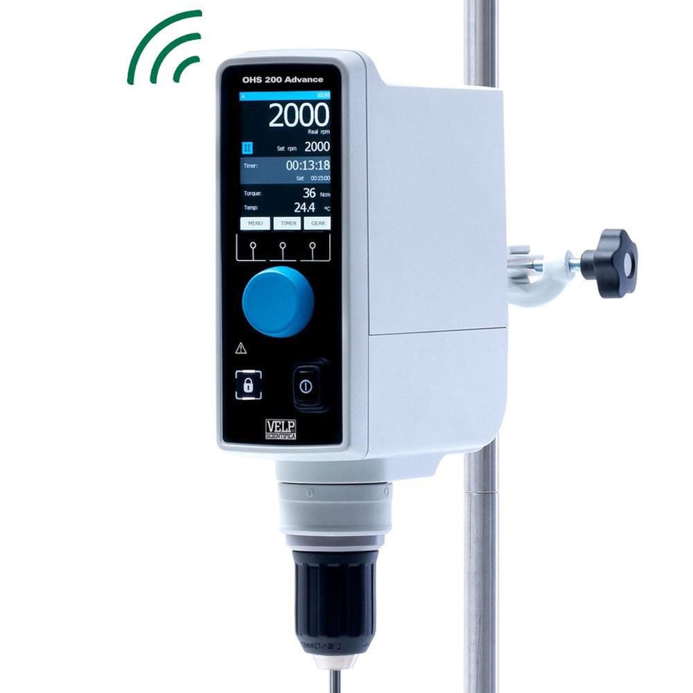 Overhead laboratory stirrer - OHS 200 Advance series - VELP - digital ...