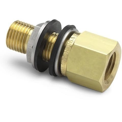 Bulkhead fitting - QTHA-HFBB-2F - Ralston - hydraulic / screw-in / quick