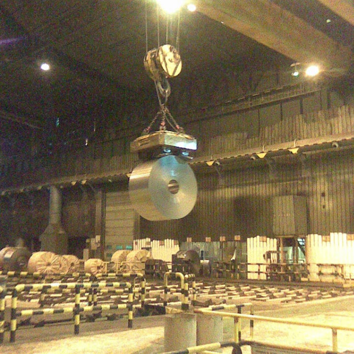 Steel coil electro lifting magnet - FELEMAMG - electrically switched ...