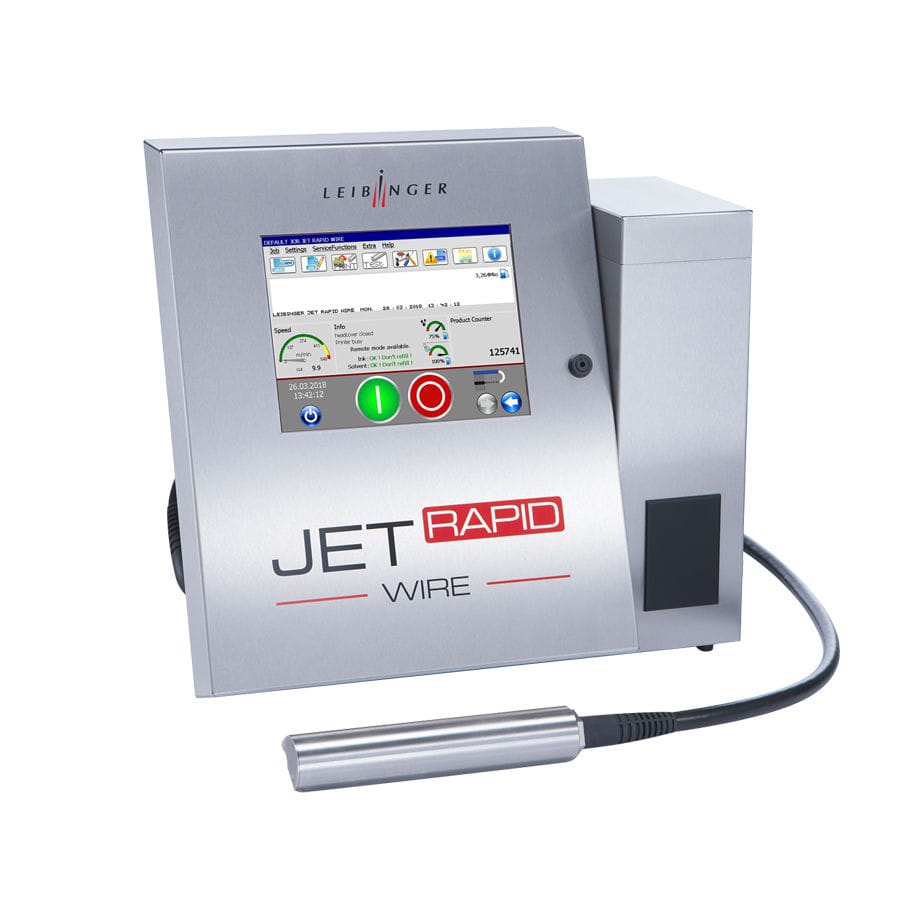 Continuous inkjet marking machine - JET Rapid Wire - Leibinger - for ...