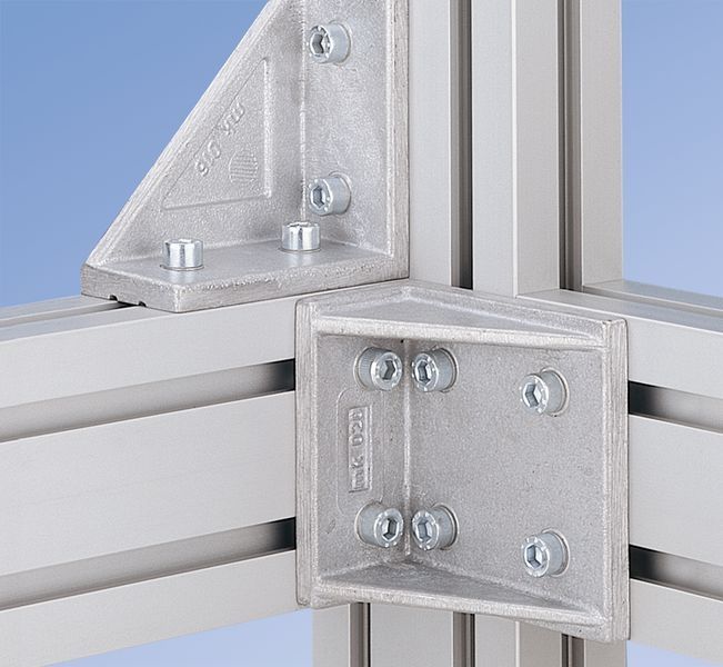 Aluminum profile fastening element - Maschinenbau Kitz GmbH - metallic