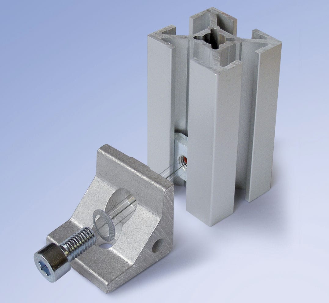 Aluminum profile fastening element - Maschinenbau Kitz GmbH - metallic