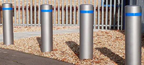 Shallow mount fixed bollard - ø 219 mm, 1 000 mm, PAS 68 | Shallow ...