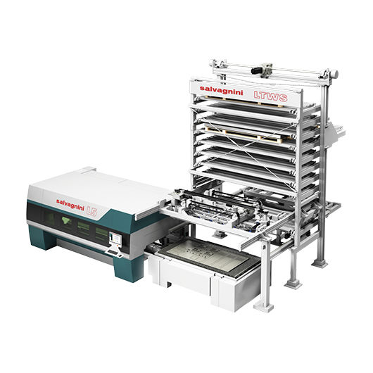 Vertical storage tower - LTWS - SALVAGNINI - for sheet metal