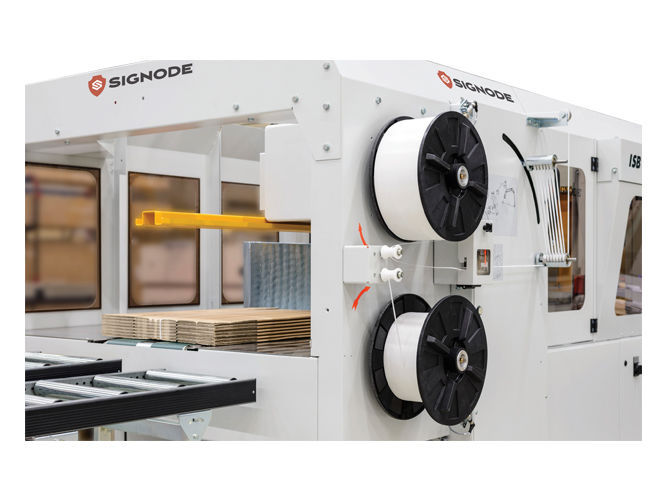 Automatic strapping machine - ISB - SIGNODE - for polypropylene straps ...