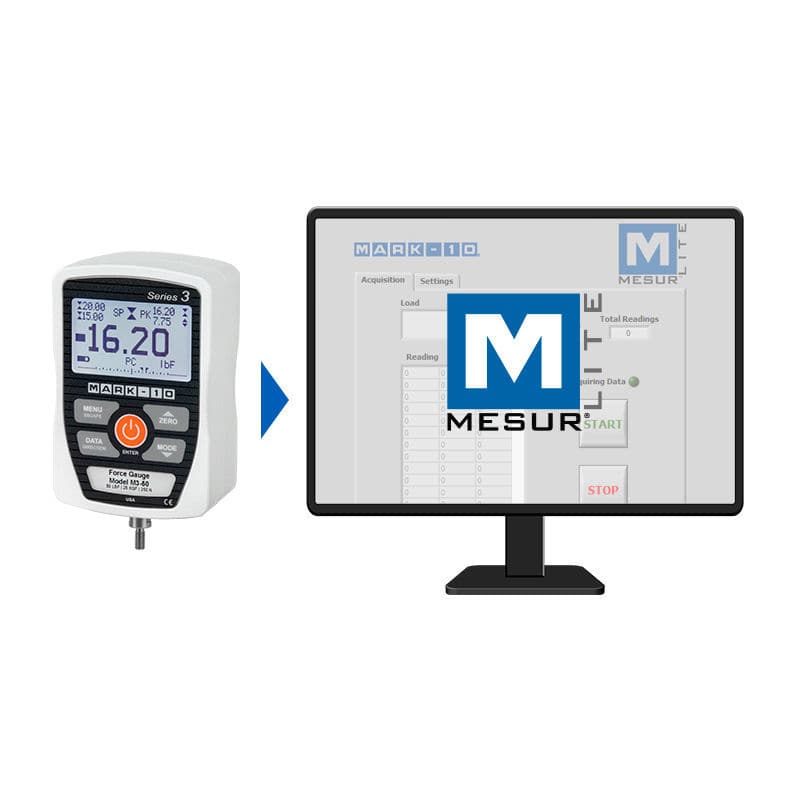 Data collection software - MESUR® Lite - Mark-10 - analysis ...