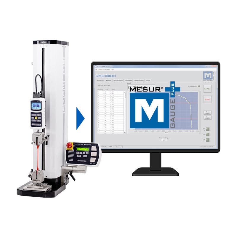 Data analysis software - MESUR®gauge Plus - Mark-10 - statistical / for ...