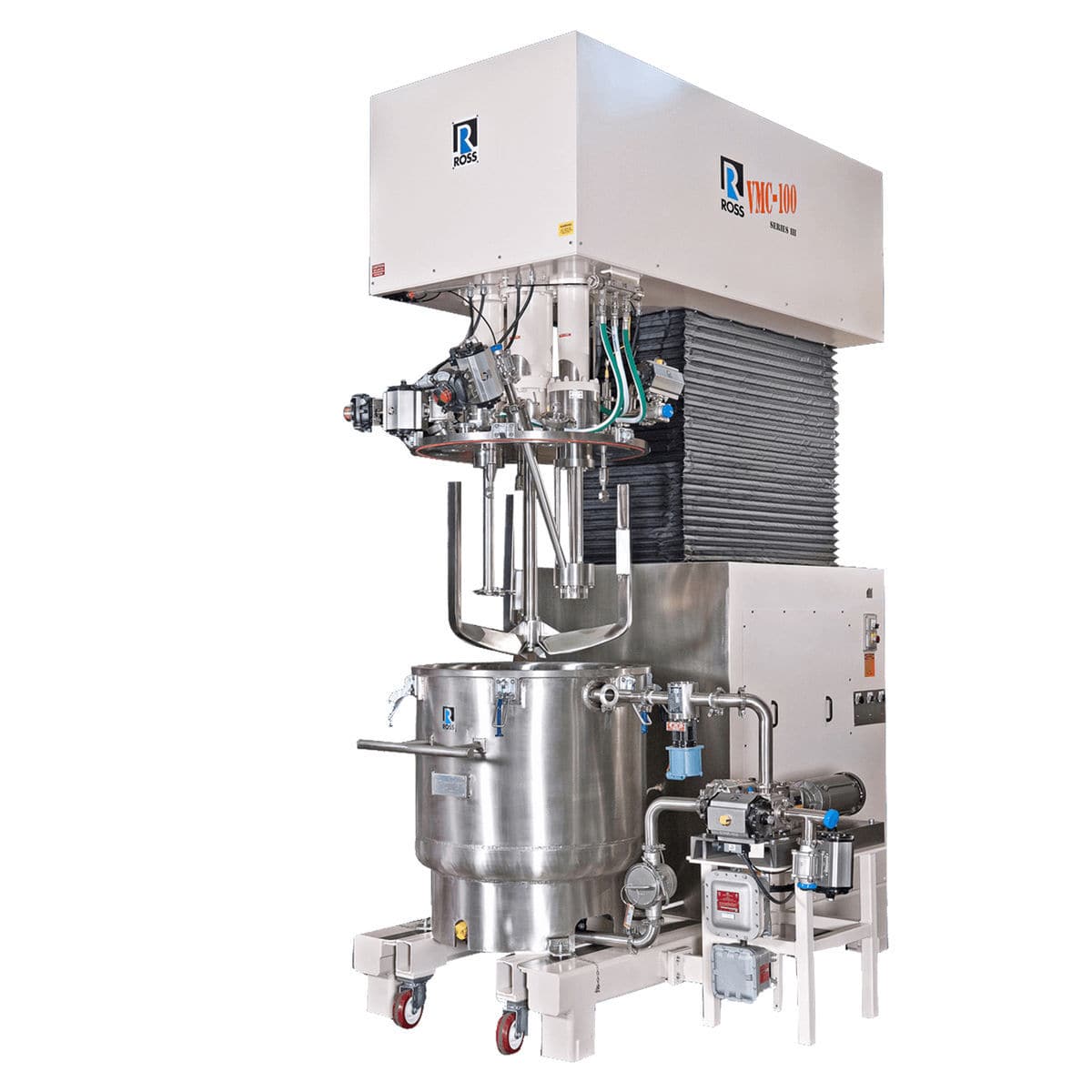 3-shaft mixer - VMC-1 - ROSS Mixers - rotor-stator / batch / for liquids