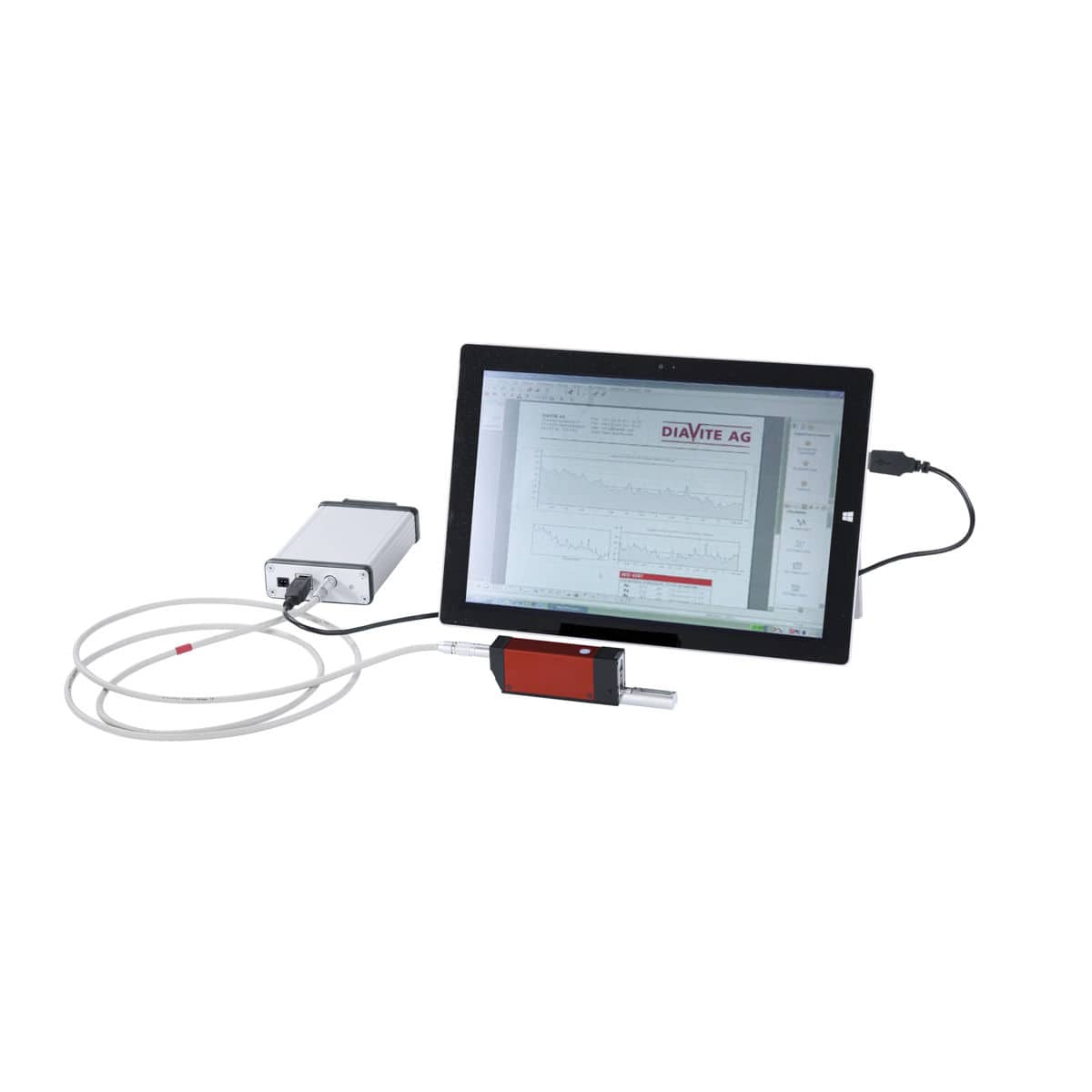 Roughness measuring instrument - DH-8/App - DIAVITE - contact / Hall effect / portable