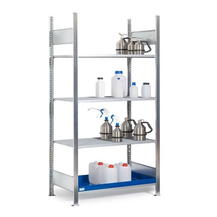 Storage warehouse rack - 199560W - DENIOS - for drums / galvanised ...