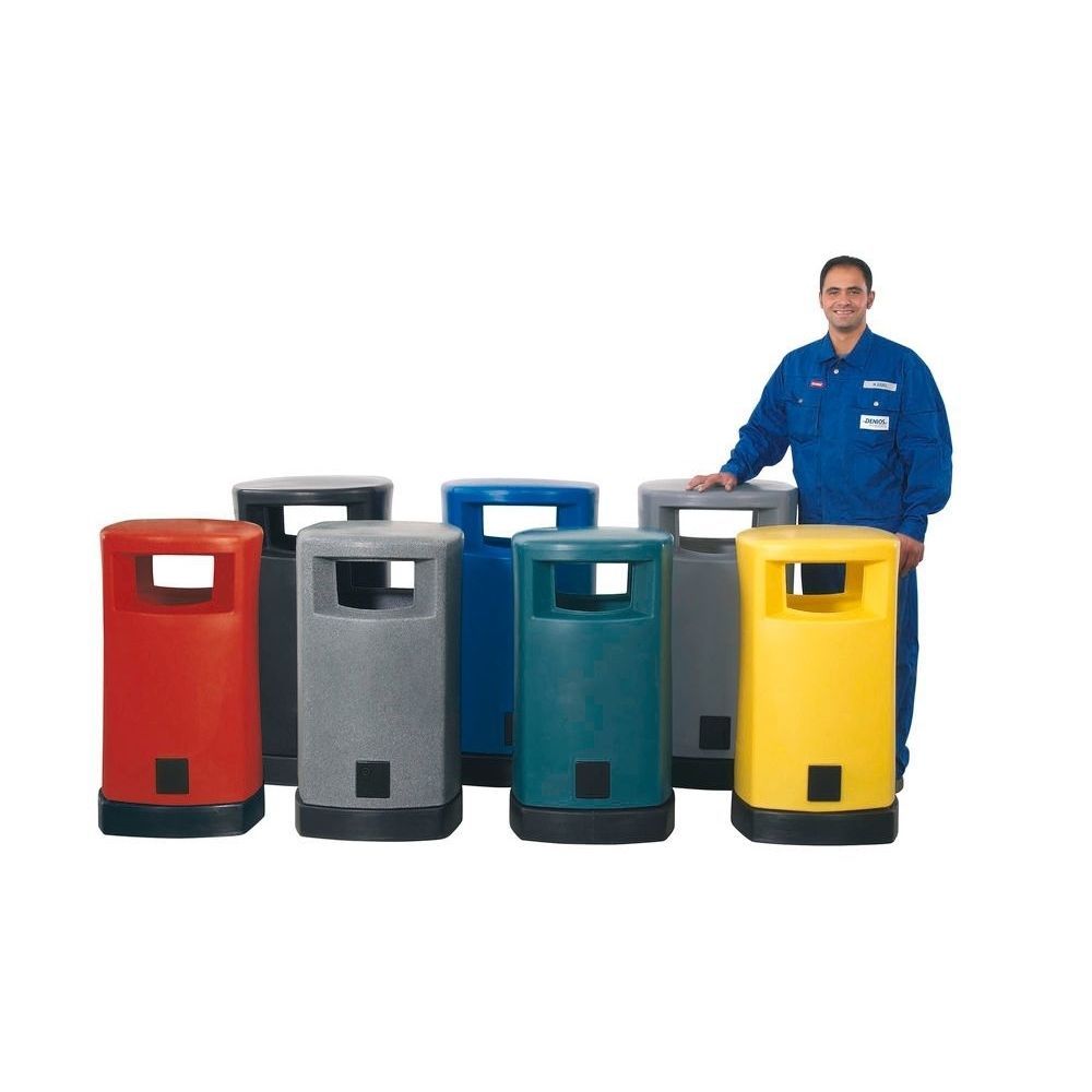 Polyethylene waste bin - 173193W - DENIOS - industrial waste