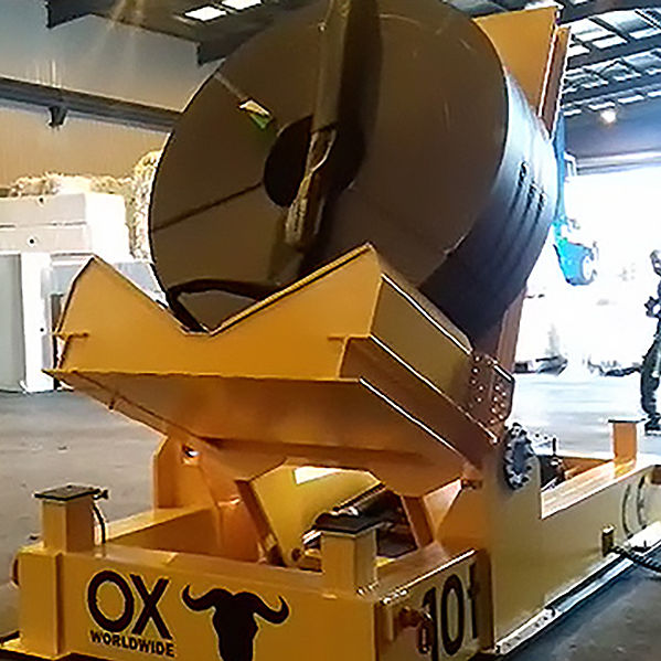 Drum rotator - LR Series - Ox Worldwide - load / electric / hydraulic