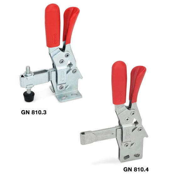 Vertical toggle clamp - GN 810.3 / GN 810.4 - Otto Ganter GmbH & Co. KG - stainless steel / zinc ...