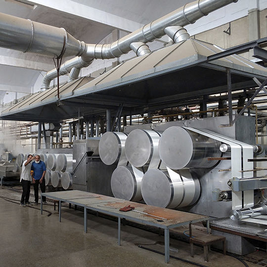 Non-woven production line - 01 - BORETECH - bi-component fiber / automatic