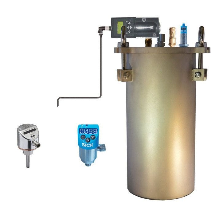 Precision tank - SR-TEK - flow control / stainless steel / cylindrical