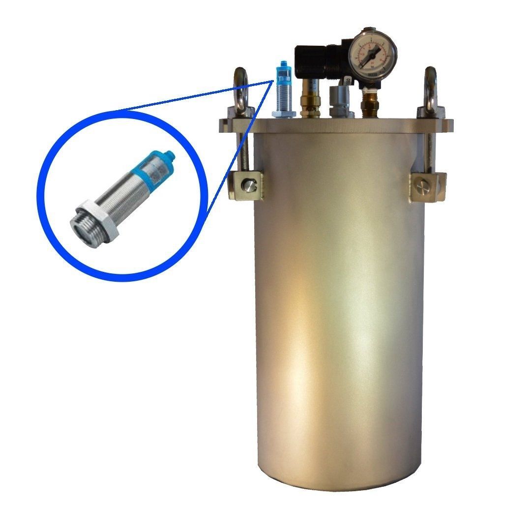 Precision tank - SR-TEK - level control / stainless steel / cylindrical
