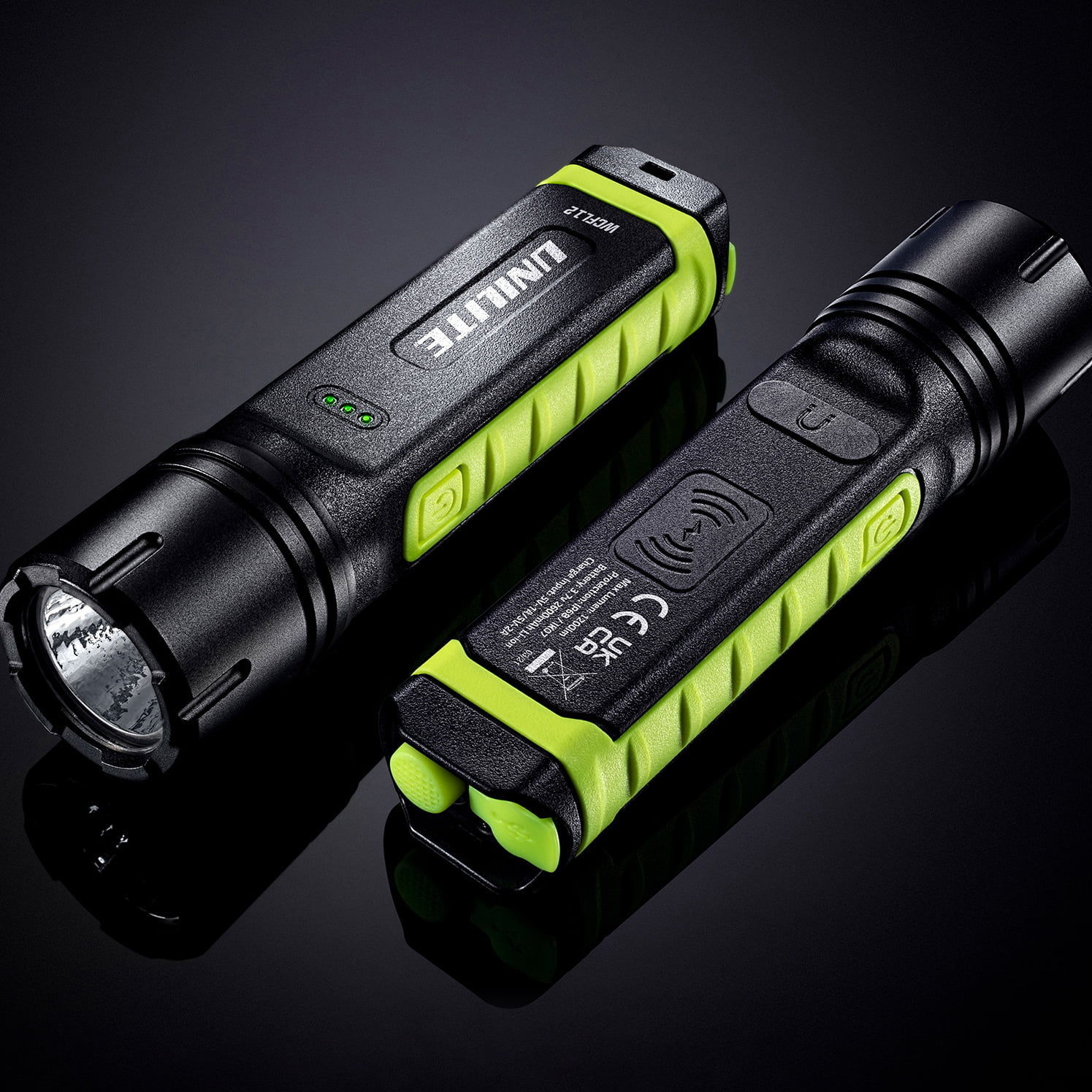 LED flashlight - Wireless - Unilite - work / IP68 / dust-proof