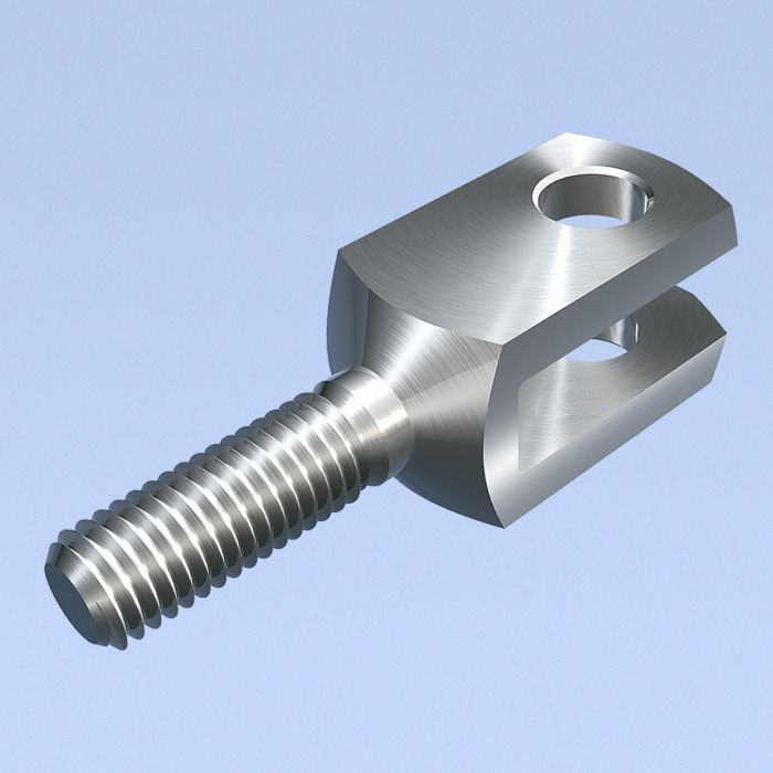 Clevis with male thread - mbo Oßwald GmbH & Co KG - stainless steel