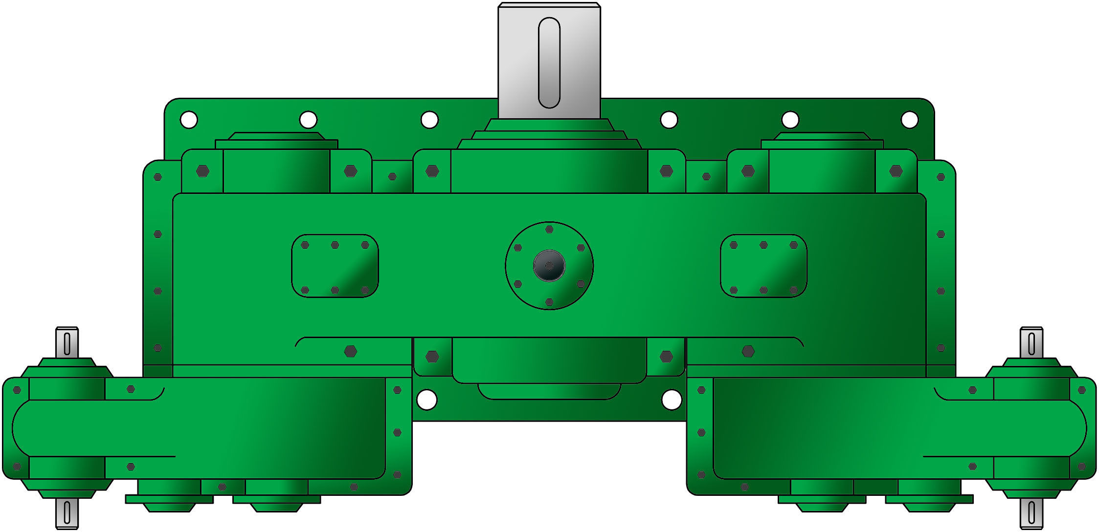Parallel-shaft gear reducer - TV2D Custom - FELLAR,SA - tandem / high ...