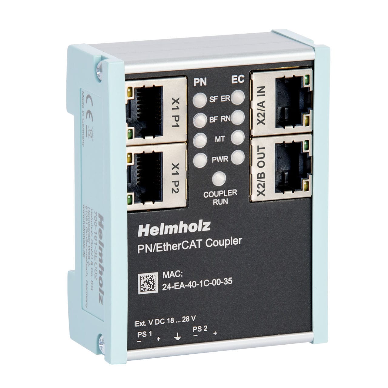 EtherCAT coupler - 700-161-3EC02 - Helmholz GmbH & Co. KG - ProfiNet ...