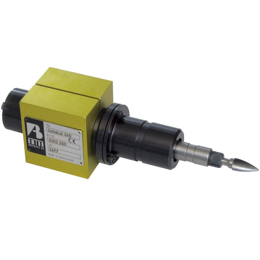 Milling spindle - Solidcut 240 - AMTRU - deburring / machining / air-driven
