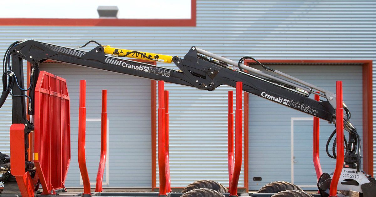 Boom log loader - FC45 - Cranab - mobile