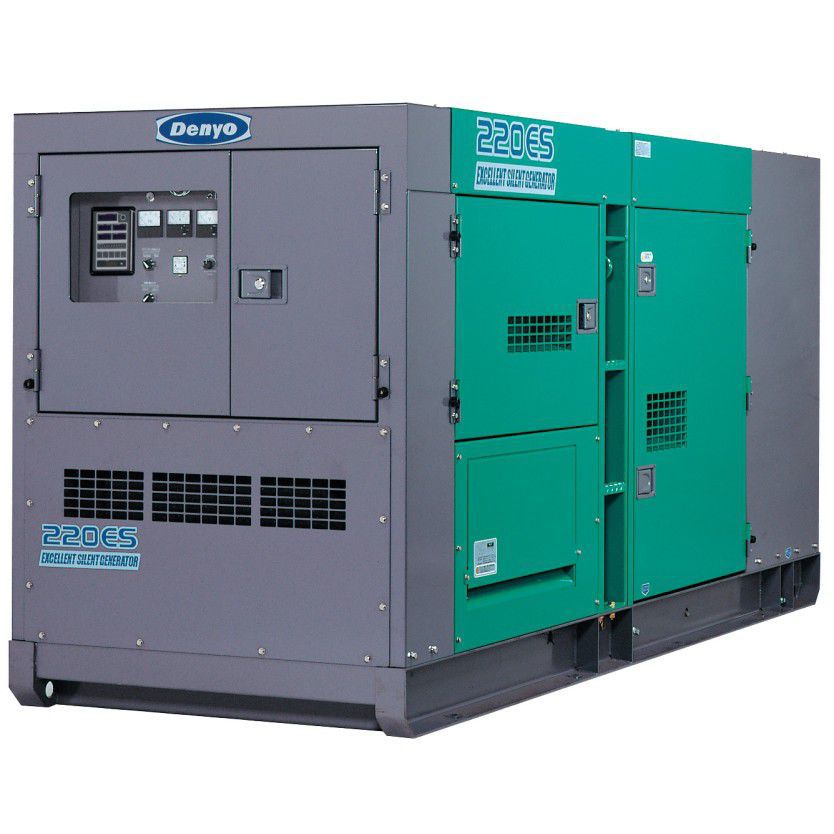 Diesel generator set - DCA-220ESK - Denyo - three-phase / stationary ...