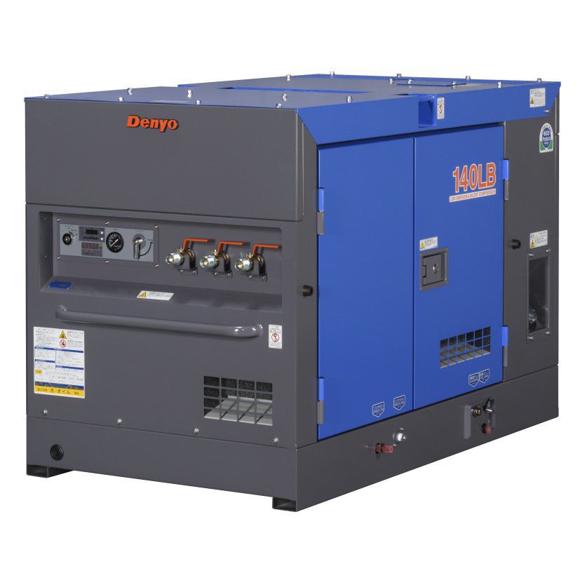 Screw compressor - DIS-140LB - Denyo - air / diesel engine / portable