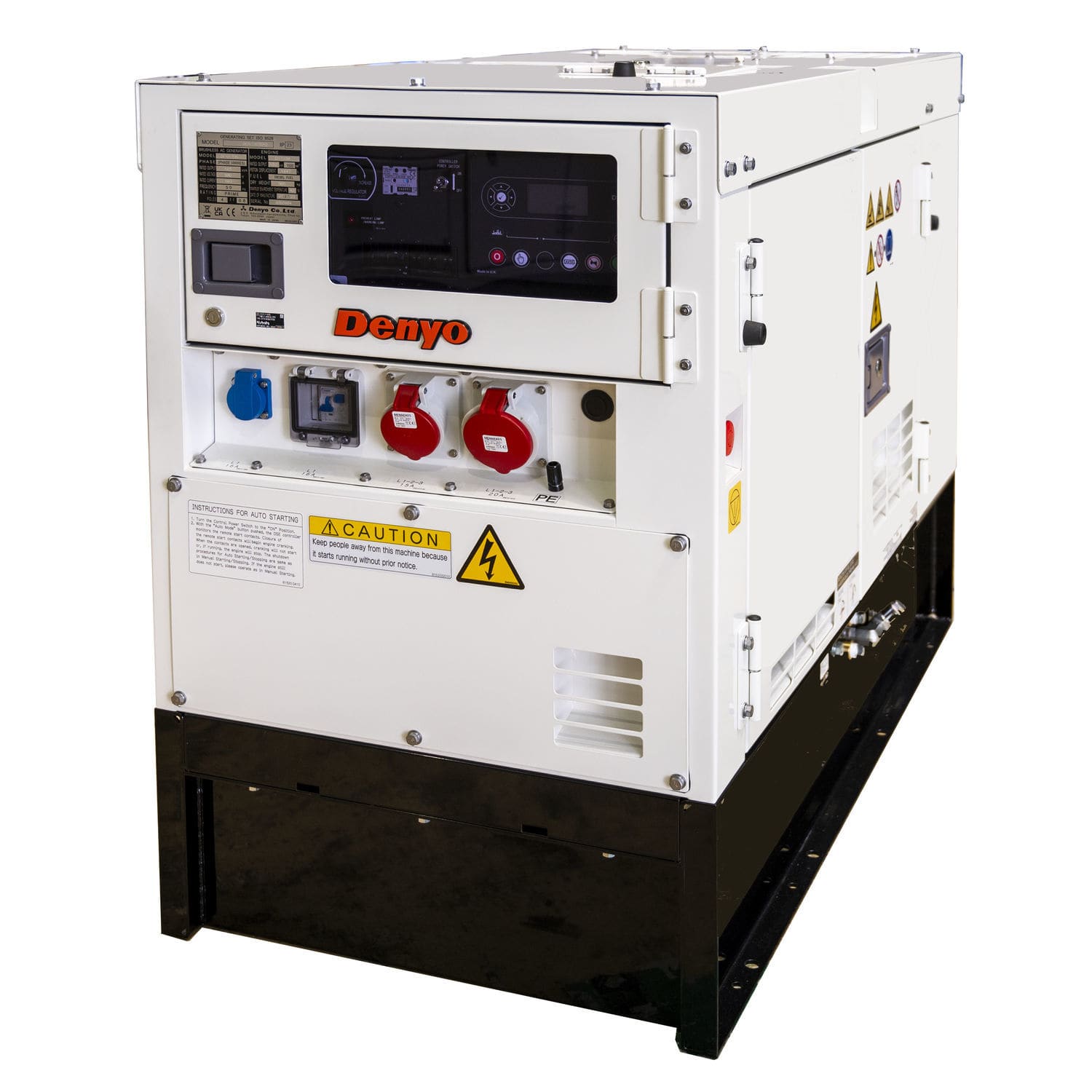Diesel generator set - DCA-14ESEK5 - Denyo - three-phase / stationary ...