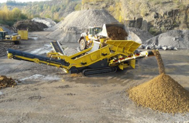 Mobile screener - K6 - keestrack - for bulk materials