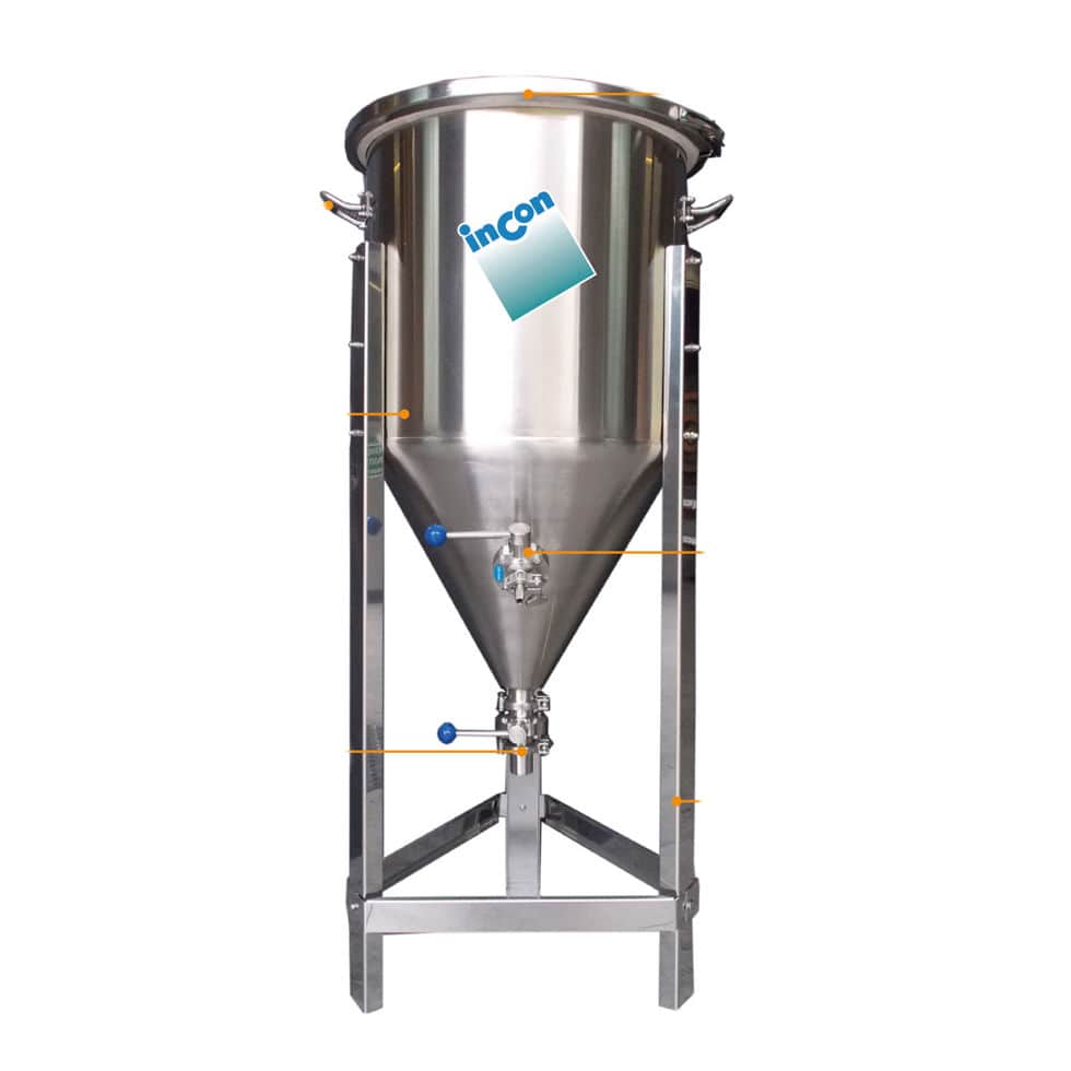 Beer tank - FERMBEER TC - INCON - stainless steel / cylindrical ...